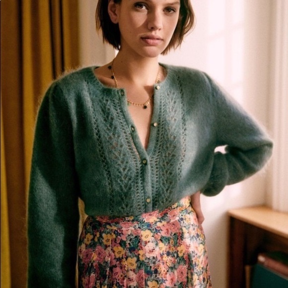 Sezane | Sweaters | Sezane Egide Jumper Sweater Jade Green Size Xs ...